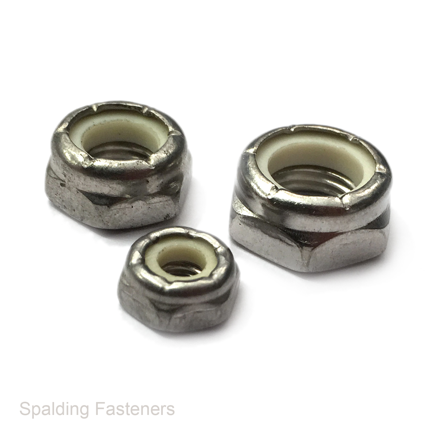 UNF A2 Stainless Steel Nyloc Half Nut 3/16(10-32) 1/4" 5/16" 3/8 ...